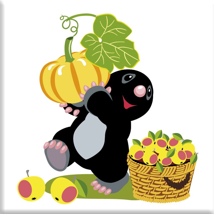 Dětský obrázek MAX - KRTEK A DÝNĚ vzor k25 | MAXMAX.cz