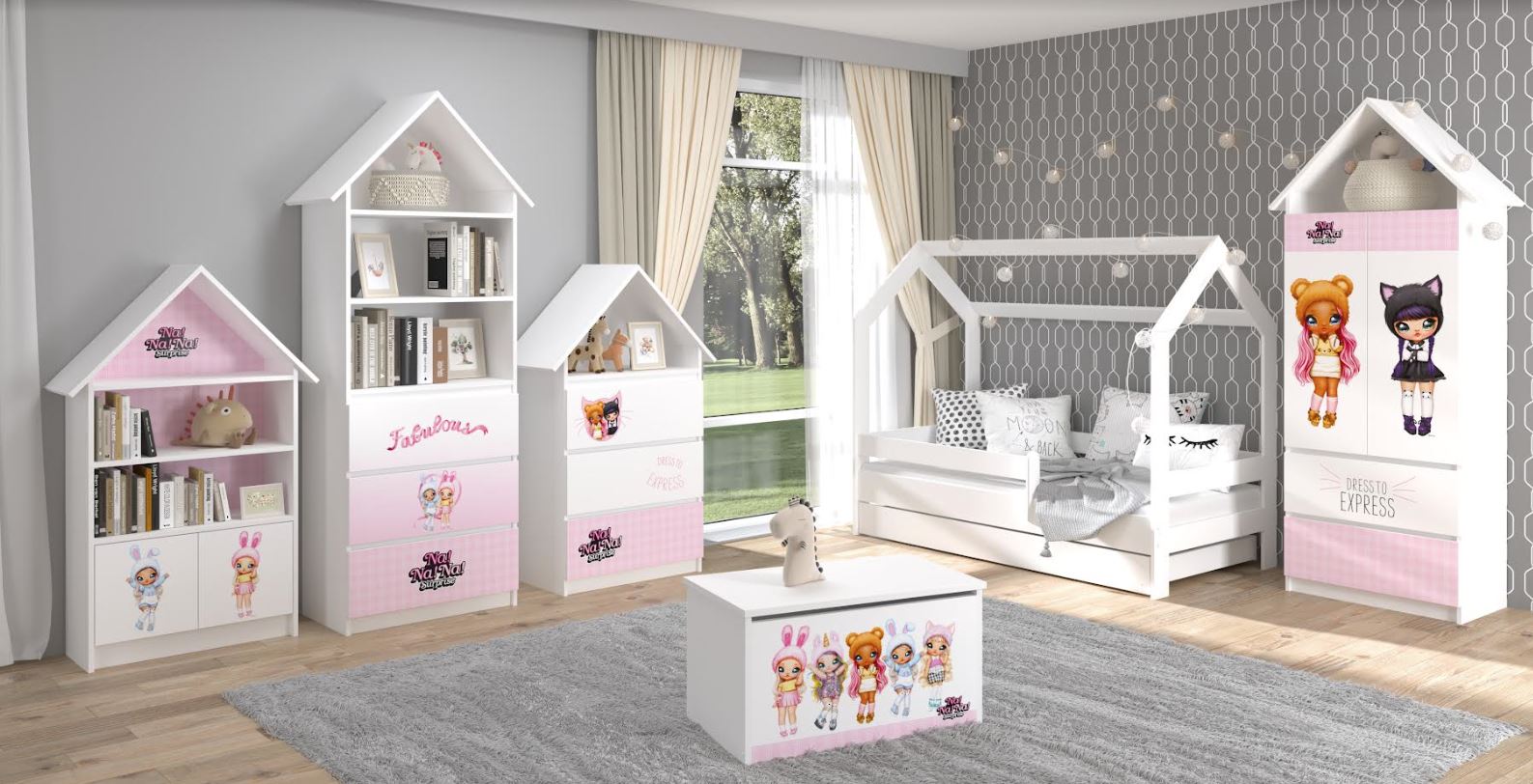 Dětská truhla na hračky LOL Na! Na! Na! Surprise - Fabulous | MAXMAX.cz