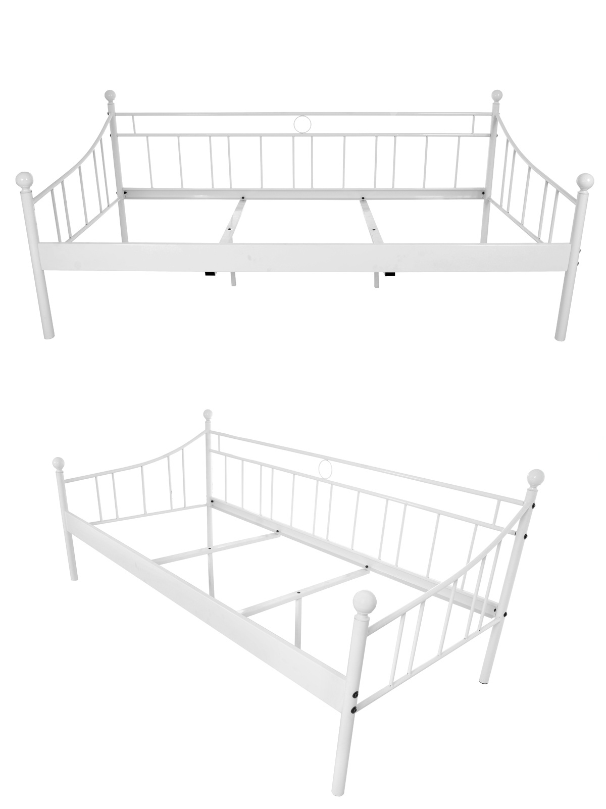 Kovová postel STEEL 200x90 cm - černá | e-shop MAXMAX.cz