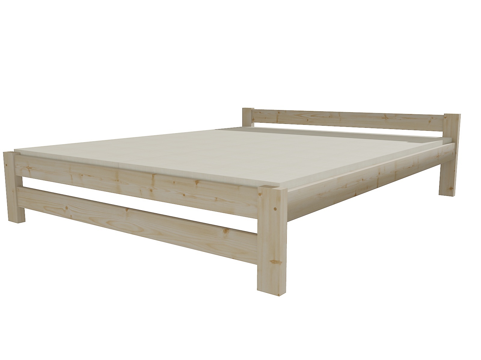 Postel z masivu 200x200 cm - MK13B | MAXMAX.cz